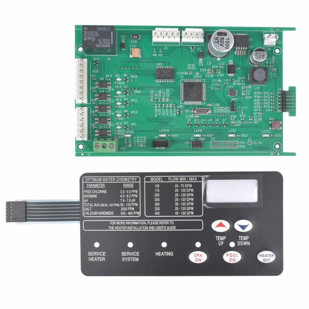 Комплект Платы Управления MyPads 42002-0007 S с Переключающей Панелью для Pentair Mastertemp Na/Lp