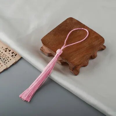 Бахрома из шелка и полиэстера для рукоделия Розовый, 10pcs, 7