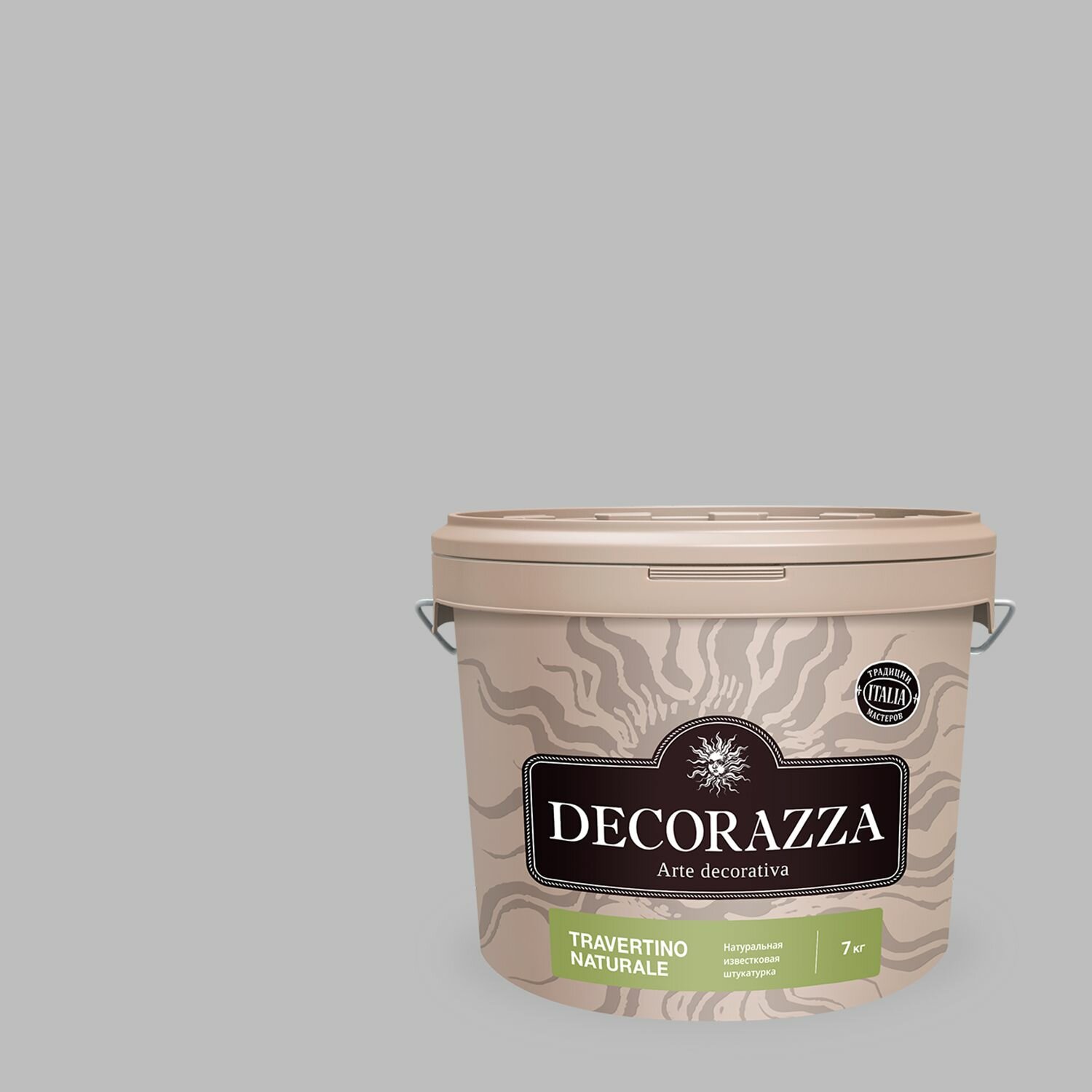 Декоративная известковая штукатурка с эффектом камня Decorazza Travertino Naturale (7кг) TRN 10-22