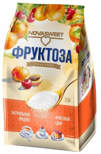 Фруктоза Новасвит 250 гр, 1 шт.