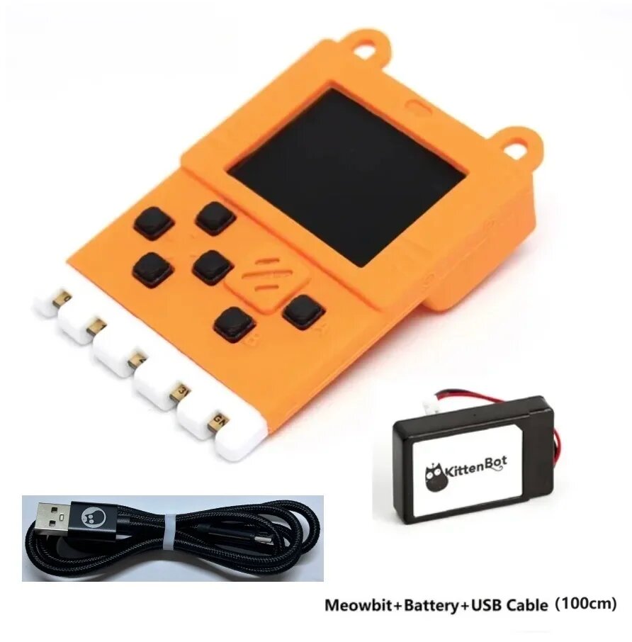 KittenBot Meowbit игровая консоль Orange 100cm cable