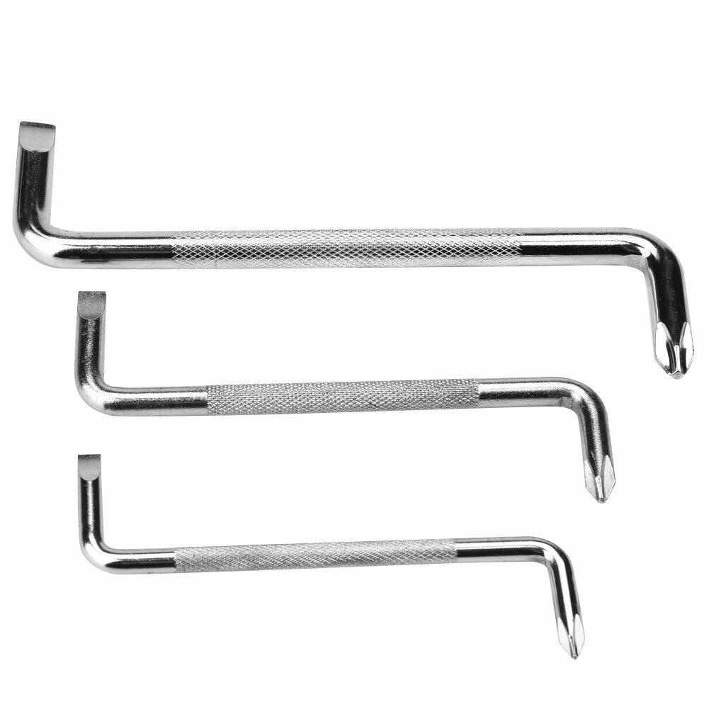 Набор из 3 угловых отверток с двойной Z-образной головкой.