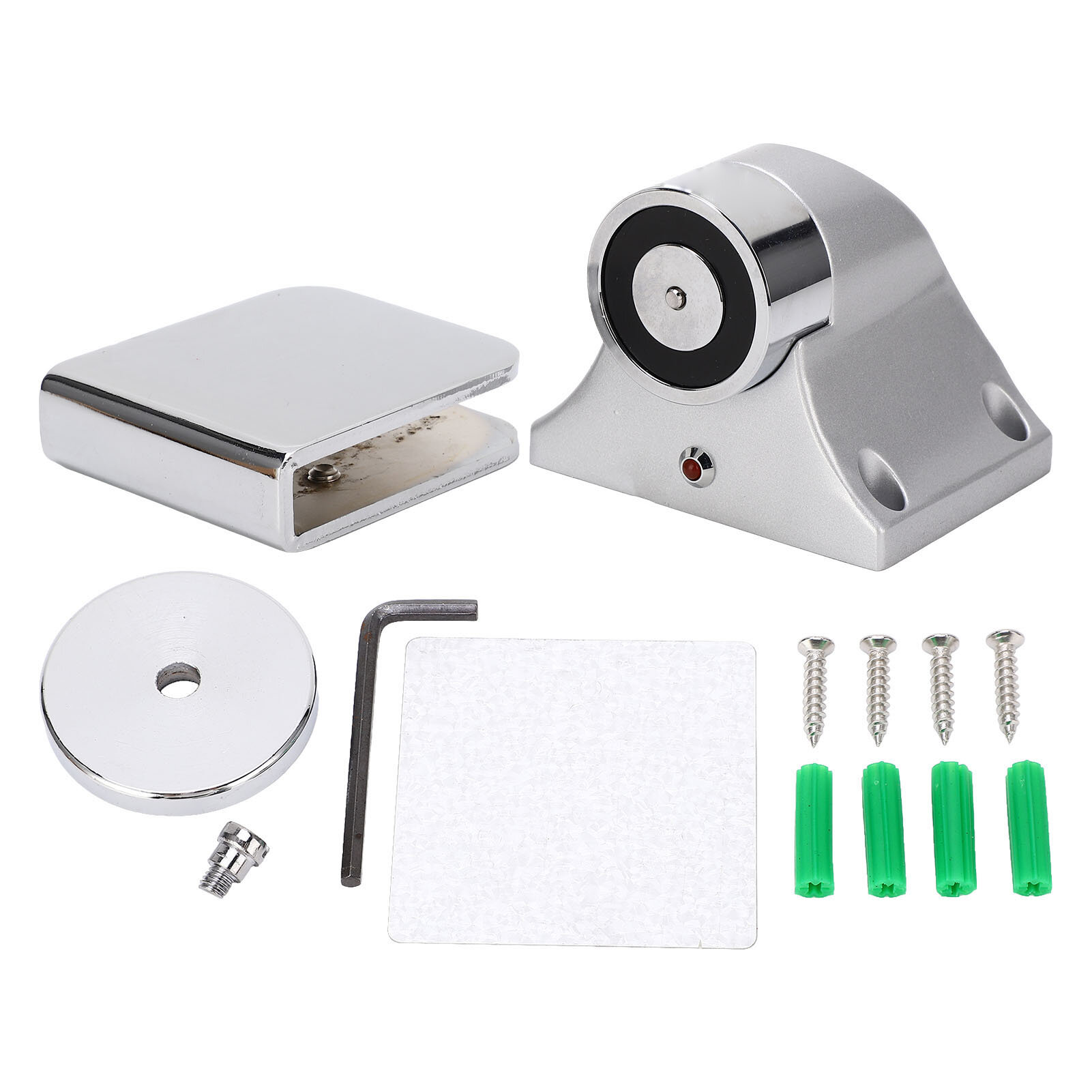 Электромагнитный дверной стопор-держатель, магнитный дверной стопор-замок, сила притяжения 500 Н, постоянный ток 24 В.