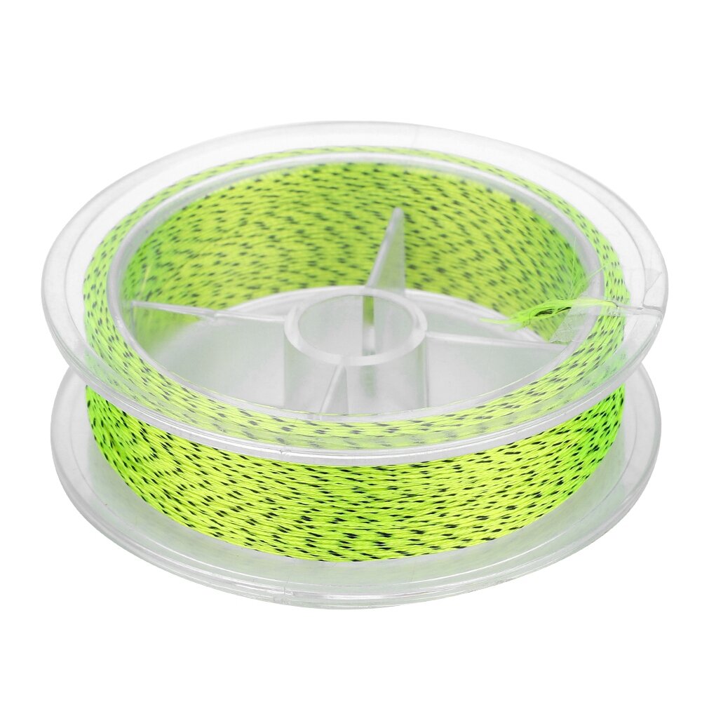 50-метровый нейлоновый прочный конический поводок для ловли рыбы нахлыстом (желтый и черный, 20 фунтов)