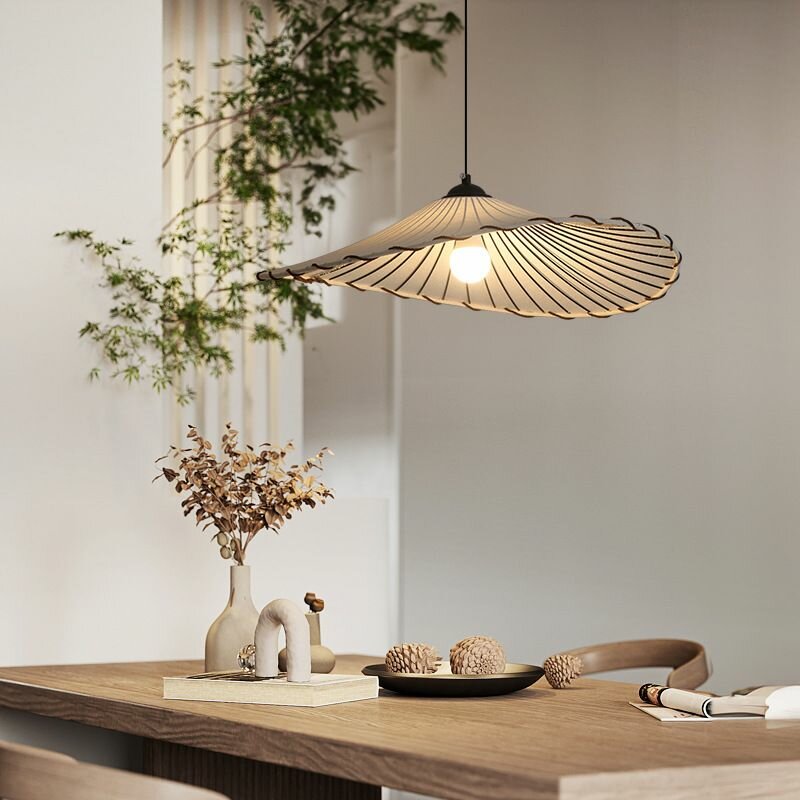 Простая Тканевая Люстра В Стиле Ретро, светодиодные Светильники Для Украшения Дома Из Хлопка И Льна, Подходящие Для Учебных Комнат, Спален, Ресторанов И Баров.