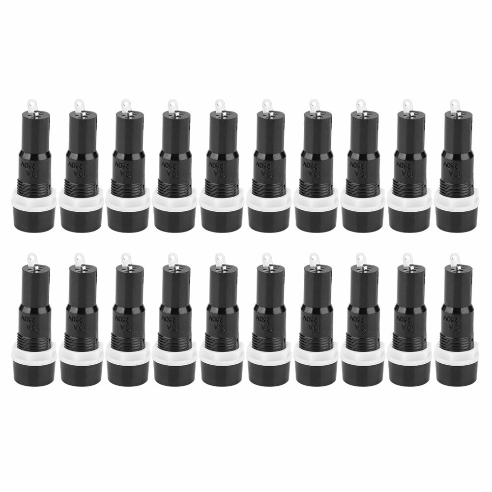 20 ПК, держатель предохранителя, MF-527 5x20 мм, корпус предохранителя Black Fuse защита от предохранителя