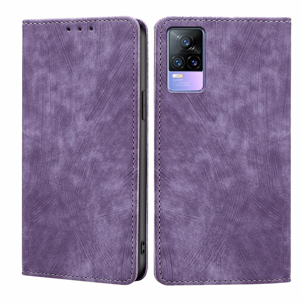 Чехол-книжка MyPads для Vivo V21e 4G / Виво V21e 4G мягкое прикосновение (фиолетовый)