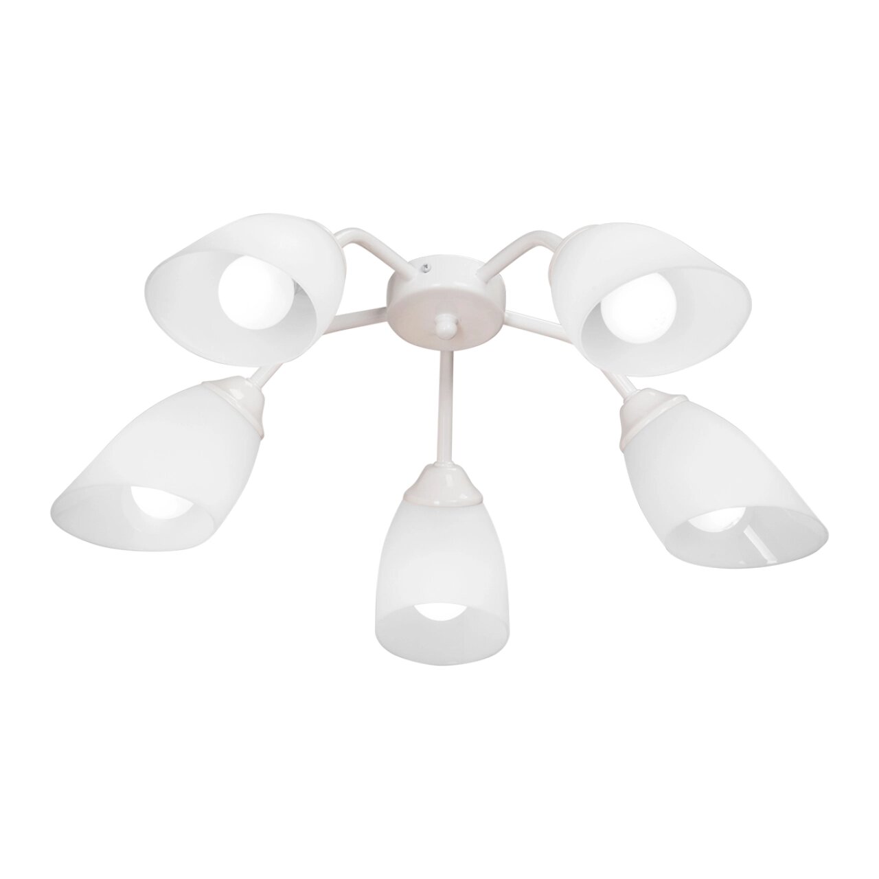 Vitaluce V31950/5PL люстра E14 40Вт пластиковые бежевые плафоны потолочная лампа