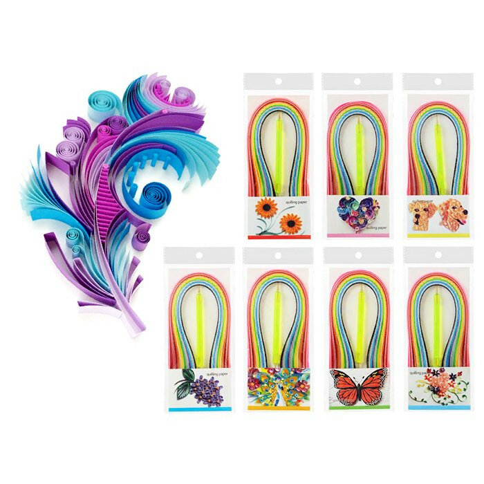 Бумага для квиллинга 170 полос 20 цветов (Mazari) ассорти арт. M-4311