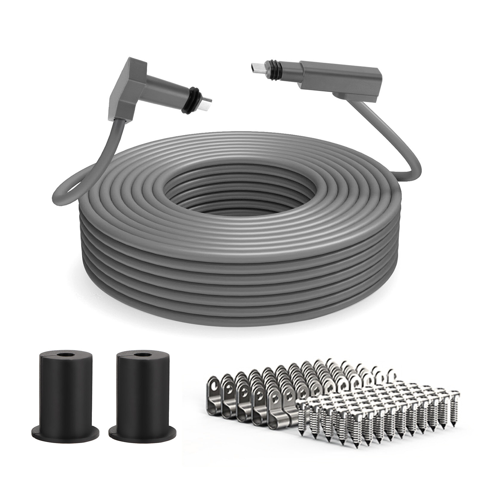 Сменный спутниковый кабель, IP68, 1200 Мбит/с, с настенной втулкой, для прямоугольного Satellite V2, 46 м