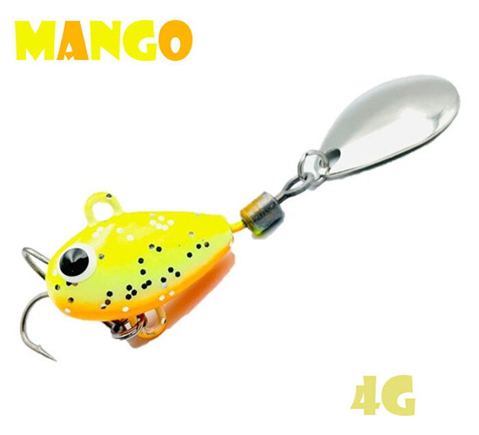 Блесна Тейл-Спиннер для рыбалки Uf-Studio Hurricane 4g #Mango
