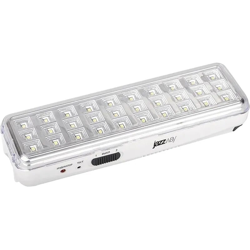 Светильник аварийный аккум Accu9-L30-wh аварийный 30SMD бел JazzWay 5024533 2082467 1480091