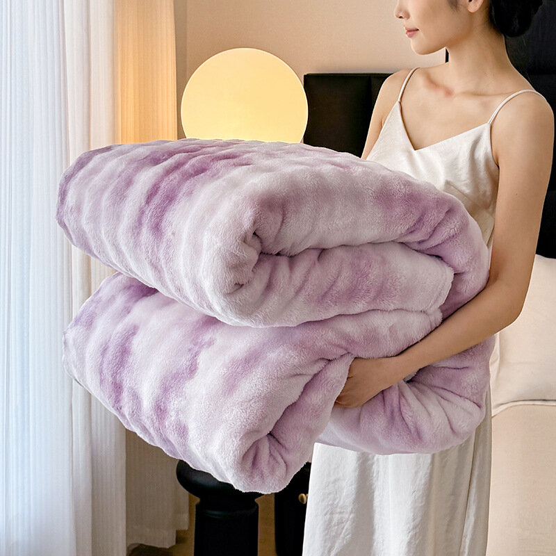 Одеяло из пузырчатого бархата, утолщенное фланелевое одеяло из кораллового флиса, офисное одеяло для сна