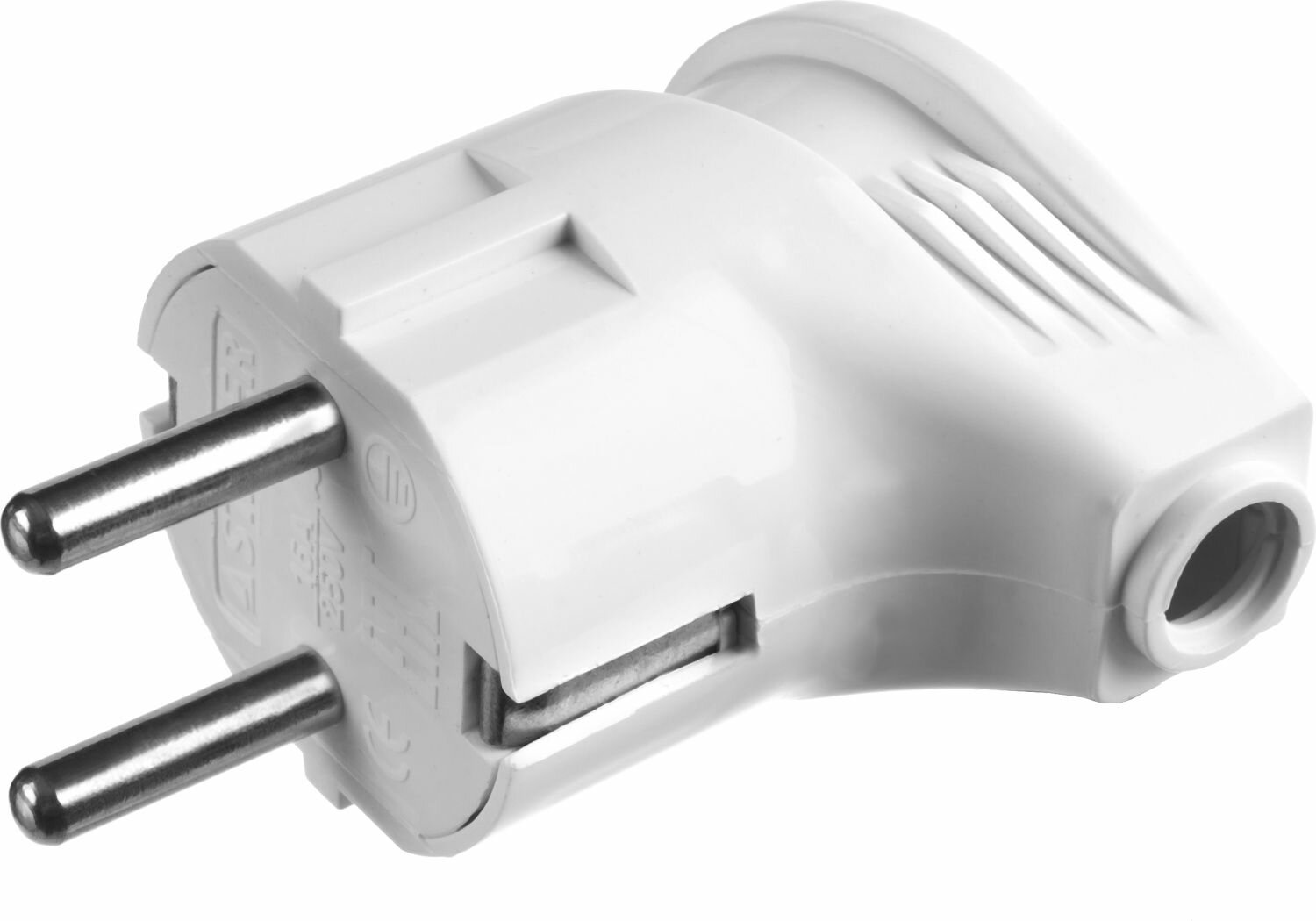 STAYER MAXElectro угловая вилка, 16А/220В, 1300Вт, белая, 16А 55161-W