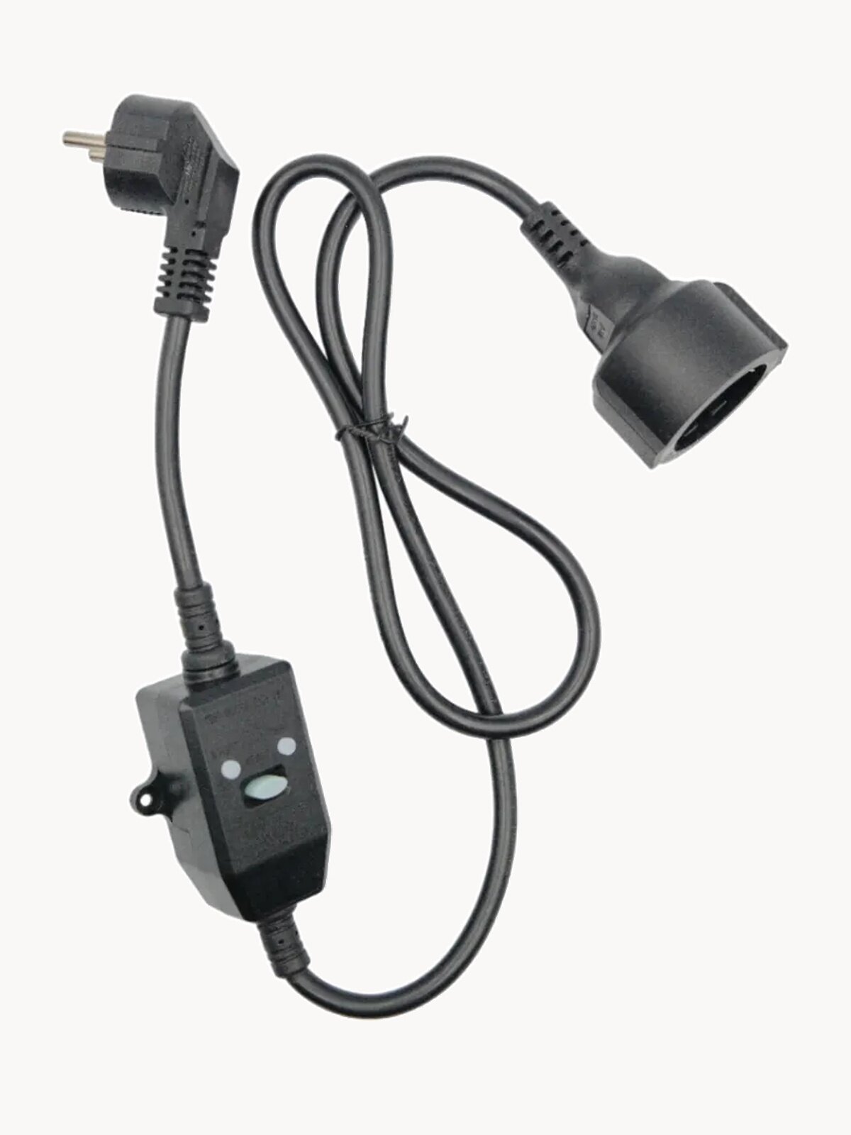 УЗО 16а, ток утечки 10 мА DANPRO, удлинитель длина 1,2 метра, черный