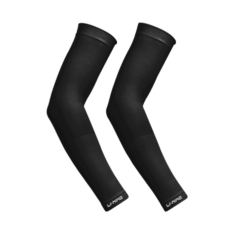 УФ-рукава унисекс LiNing, черные, из полипропилена и эластана, размер: 均码 EU, защита от УФ-излучения