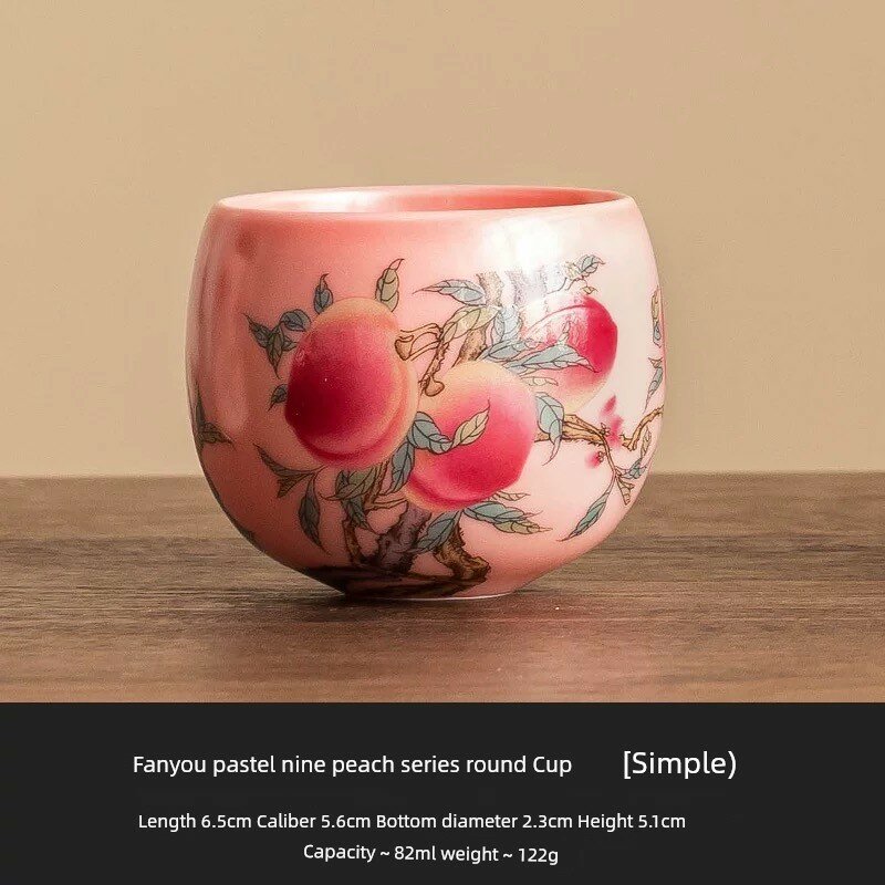 Чайник ручной работы из розового фарфора Ruyao, девятилепестковый, высококачественный керамический чайник для дома,