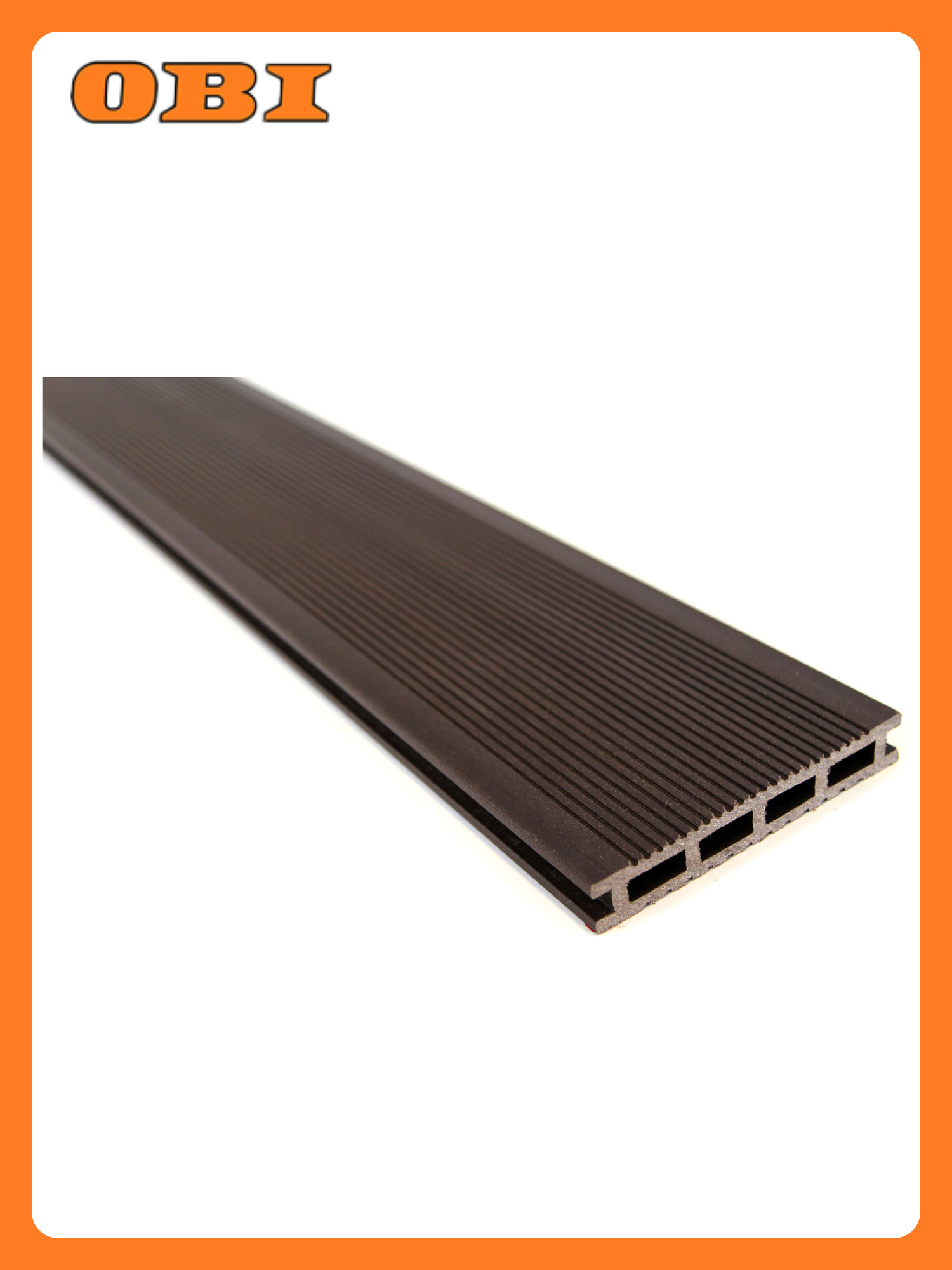 Доска террасная древесно-полимерный композит MultiDeck Шоколад 22х140х3000 мм