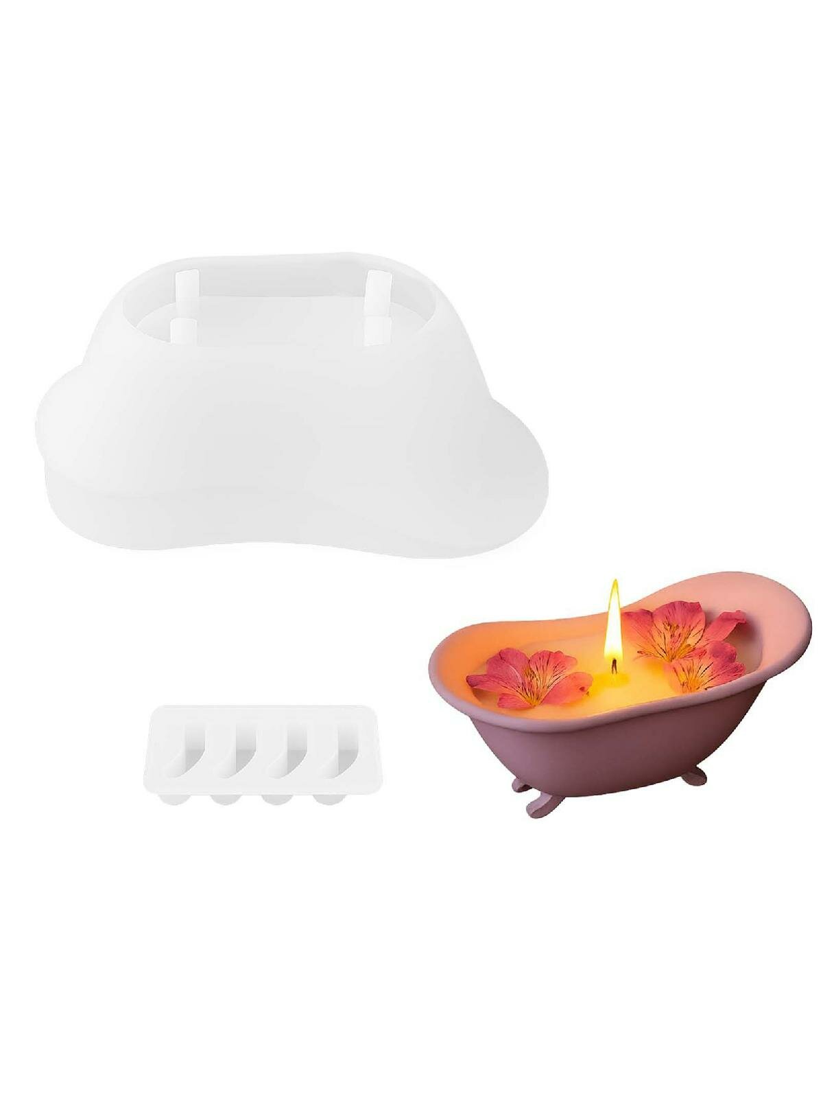 Форма для свечей из пищевого силикона для легкого демонтажа аксессуара для рукоделия