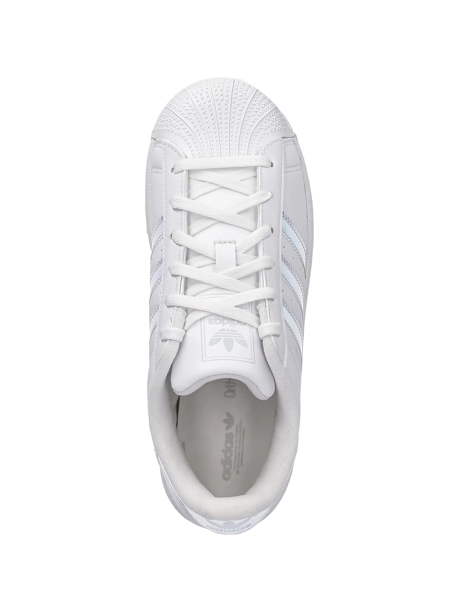 Кроссовки adidas Superstar stripe leather sneakers, размер 30 EU, бежевый/белый — фото 1