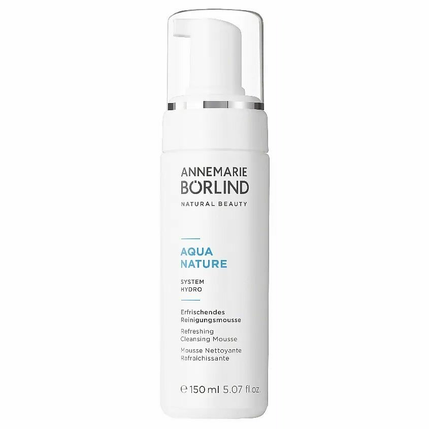 ANNEMARIE BORLIND Мусс для умывания освежающий увлажняющий Aquanature Refreshing Cleansing Mousse, 150 мл