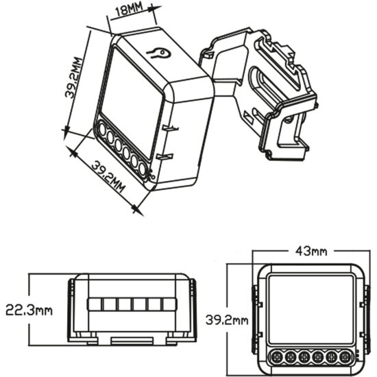 Умное реле Wi-Fi Uniel 1 канал UCH-A301 1C/WF WHITE