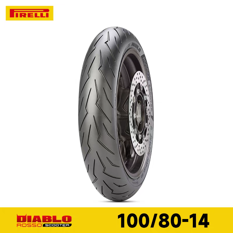 Pirelli Мотошина шина для мотоцикла Diablo Rosso Scooter 100/80-14 M/C (54S)TL