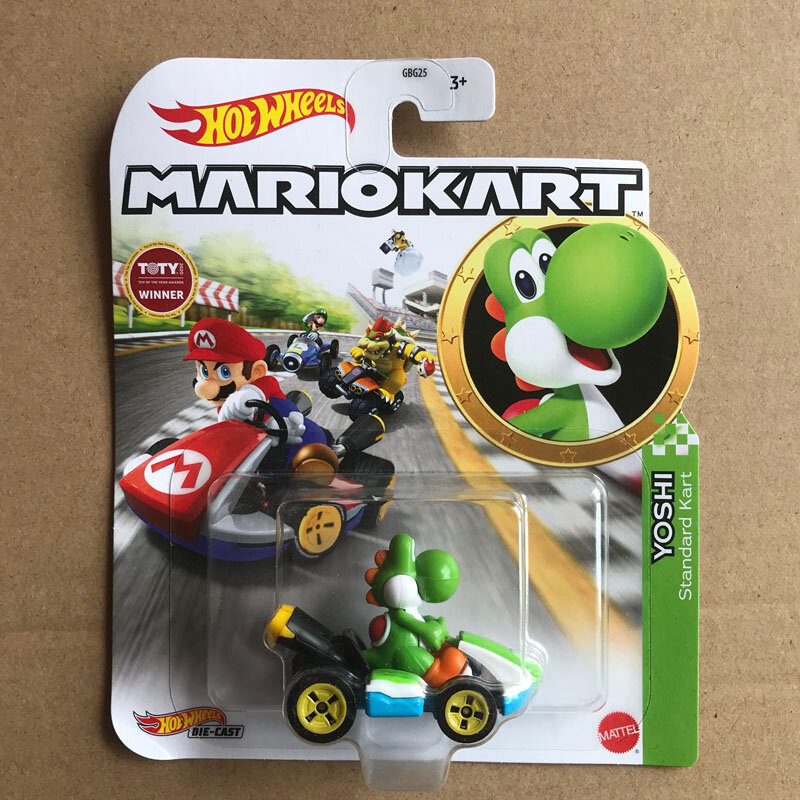 Mattel The Super Mario Mariokart / Детский Коллекционный Набор Игрушечных Машинок Марио, Подходящий Для Подарков На День Рождения Детям От 3 Лет И Старше