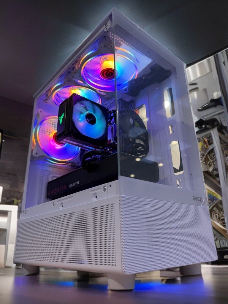 ПК в сборе Белый AMD Ryzen 5 5500, RTX 3050 8GB, DDR4 16GB, SSD 512GB