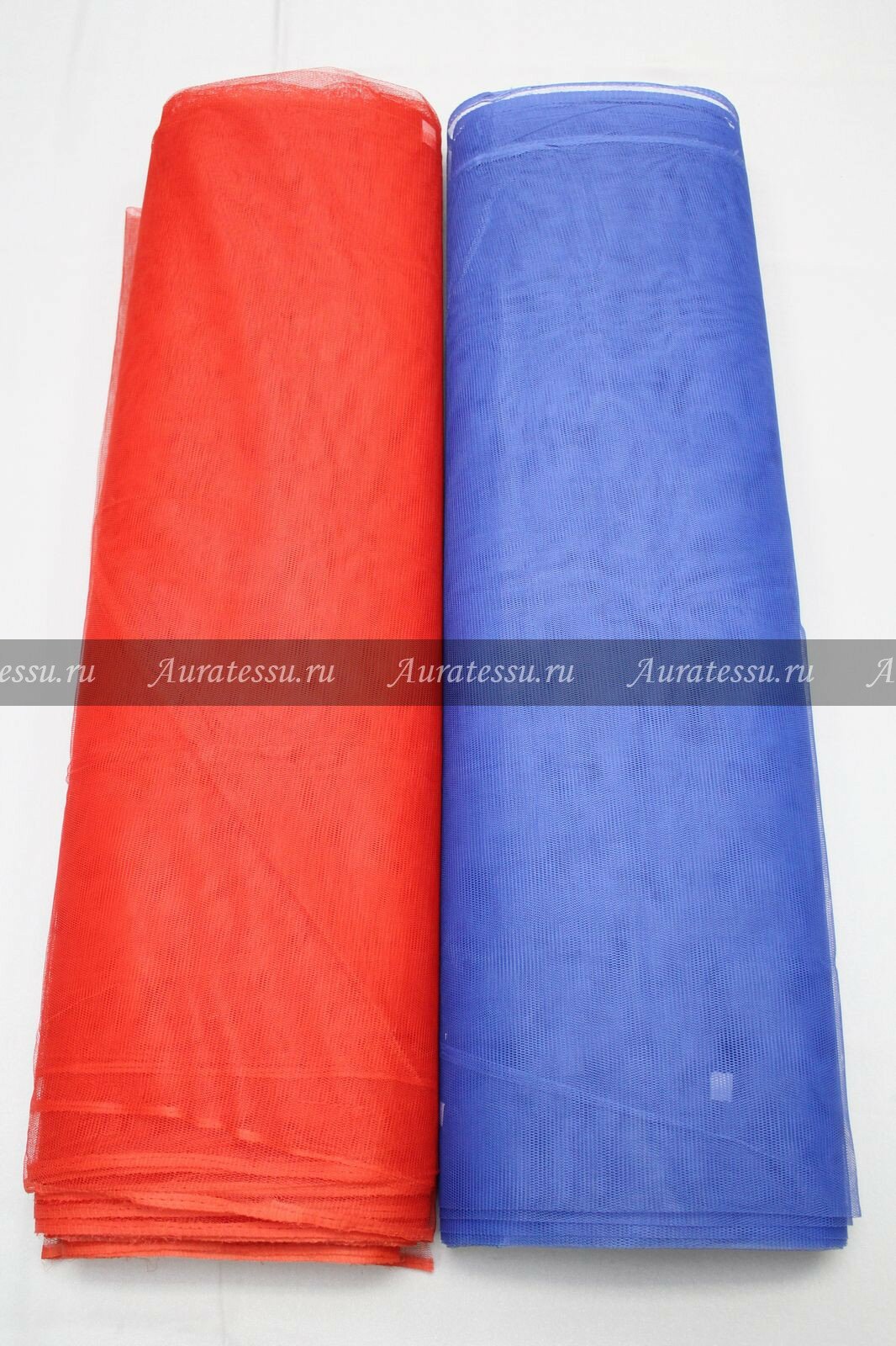 Ткань Фатин синий, ш158см, 0,5 м