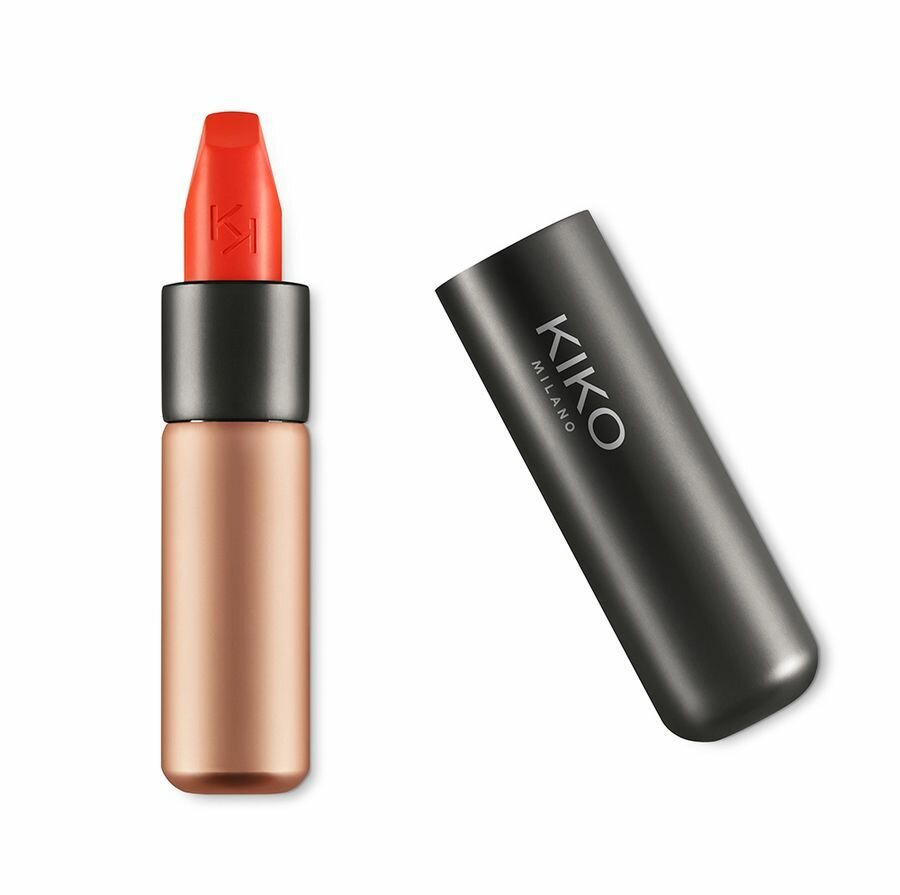 KIKO MILANO Кремовая матовая помада для губ Velvet Passion Matte Lipstick (309 Tulip Red)