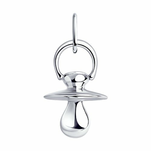 Подвеска, серебро, 925 проба, родирование