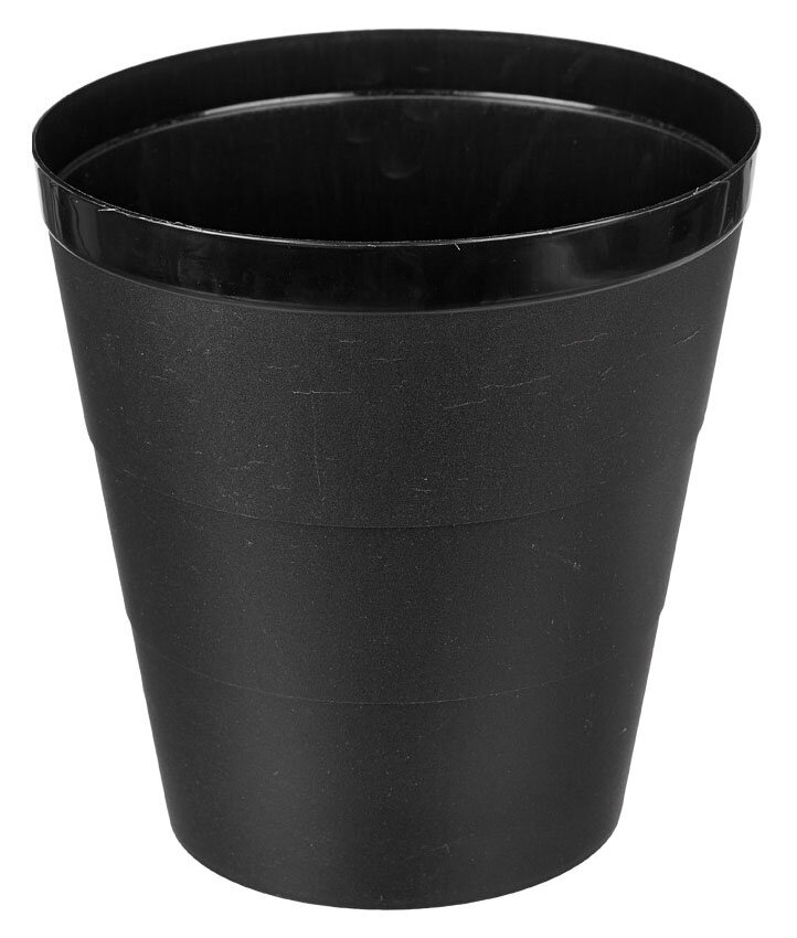 Корзина для бумаг Buro 14л, пластик, круглая, черный