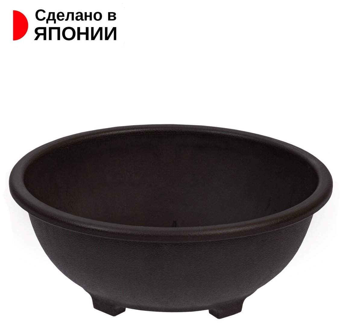 Горшок для цветов / Вазон круглый 3 л, Д30х11.5 см Yamato