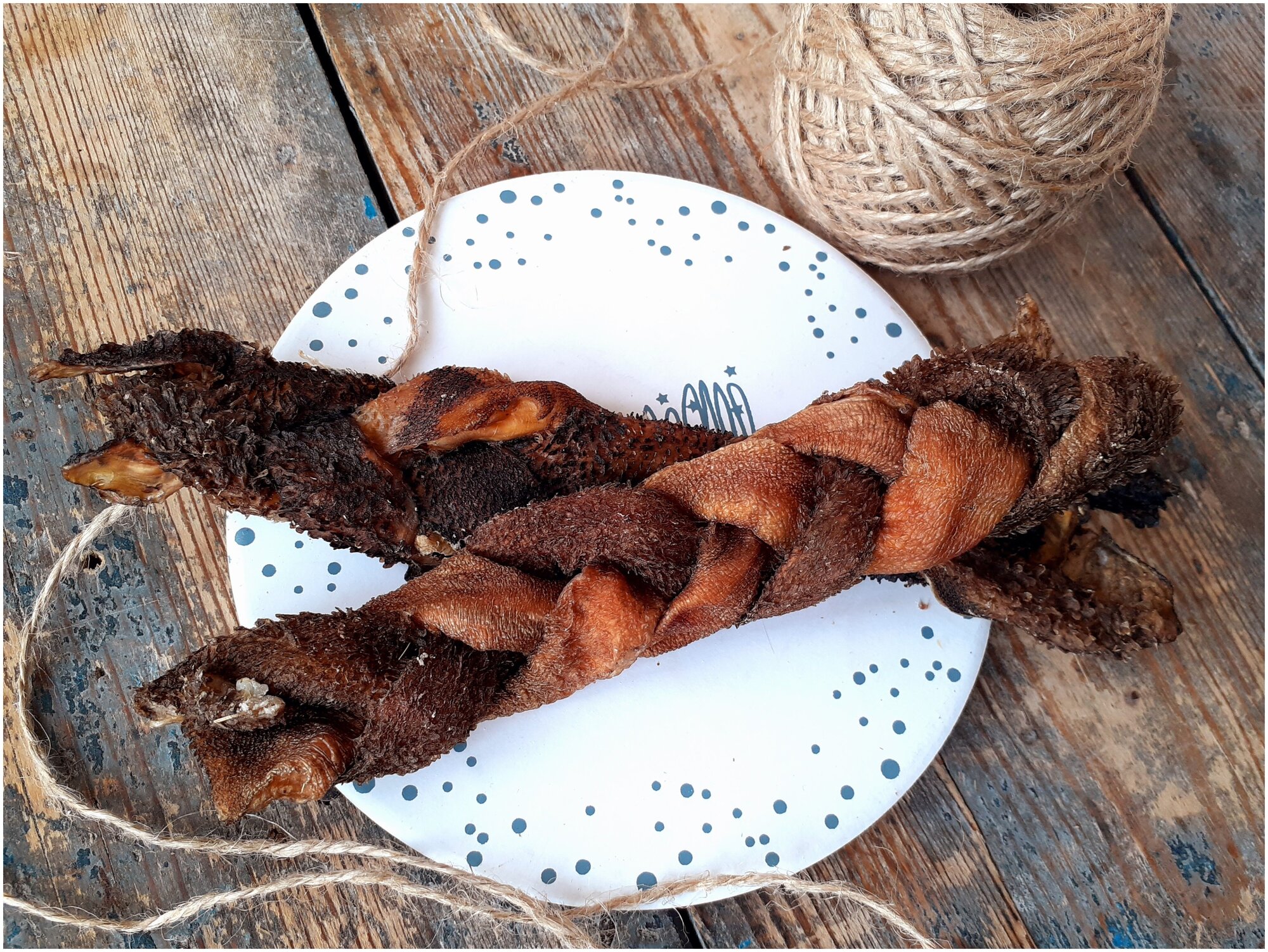 Рубец говяжий косички, лакомство для собак