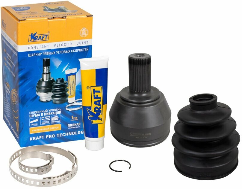 ШРУС наружный Ford Galaxy/Форд Гэлакси II, S-Max/с-макс, Mondeo/Мондео IV (06-15) , Volvo/Вольво S80 II, S60 II, V60, V70 (07-) KRAFT KT 059135