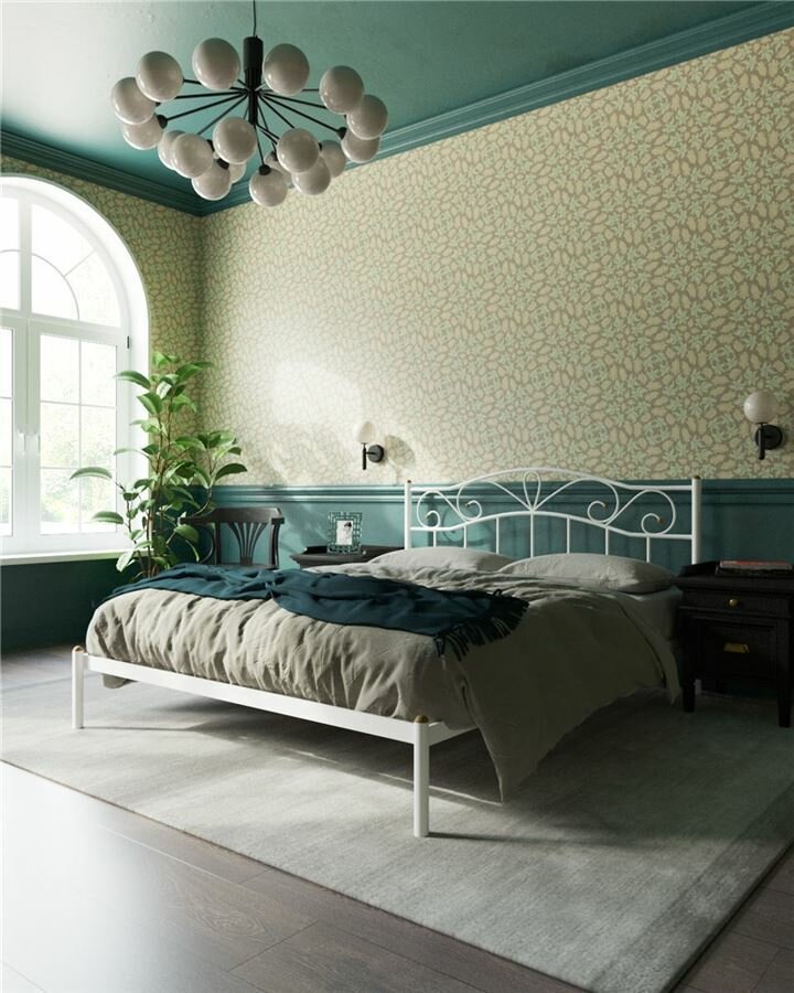 Кровать RB Глэдис 180х200 без изножья Белый 9704059102