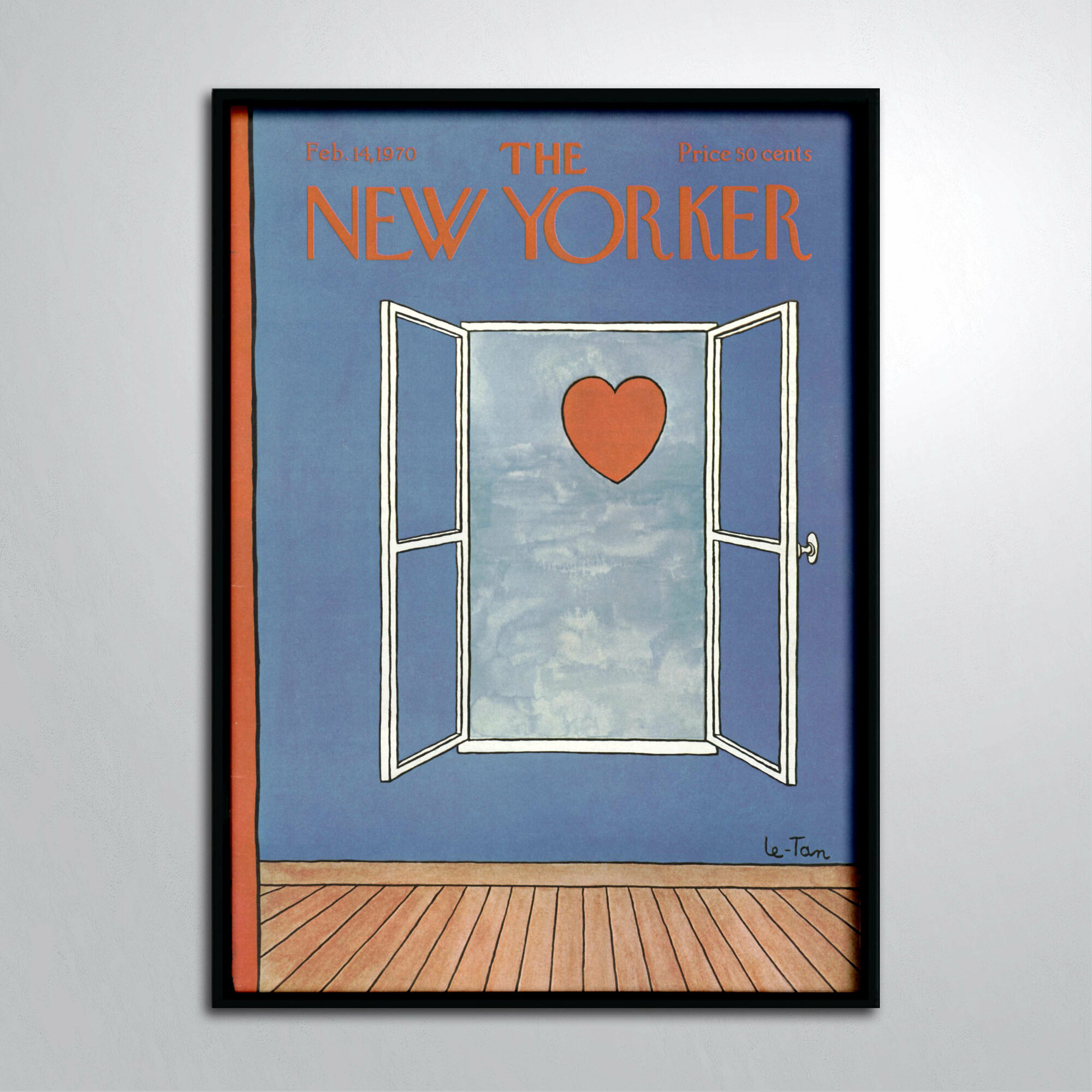 Постер без рамы/Постер для интерьера/Плакат Винтажный Журнал Нью Йоркер The NEW YORKER 14 февраль 1970 г