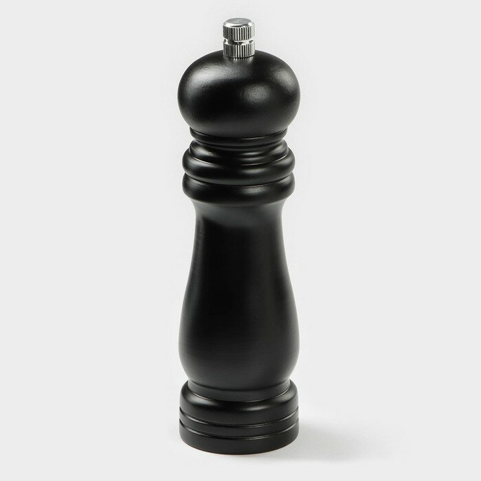 Мельница для специй Доляна, 17×4,5 см, металлический механизм, цвет чёрное дерево, 3931874