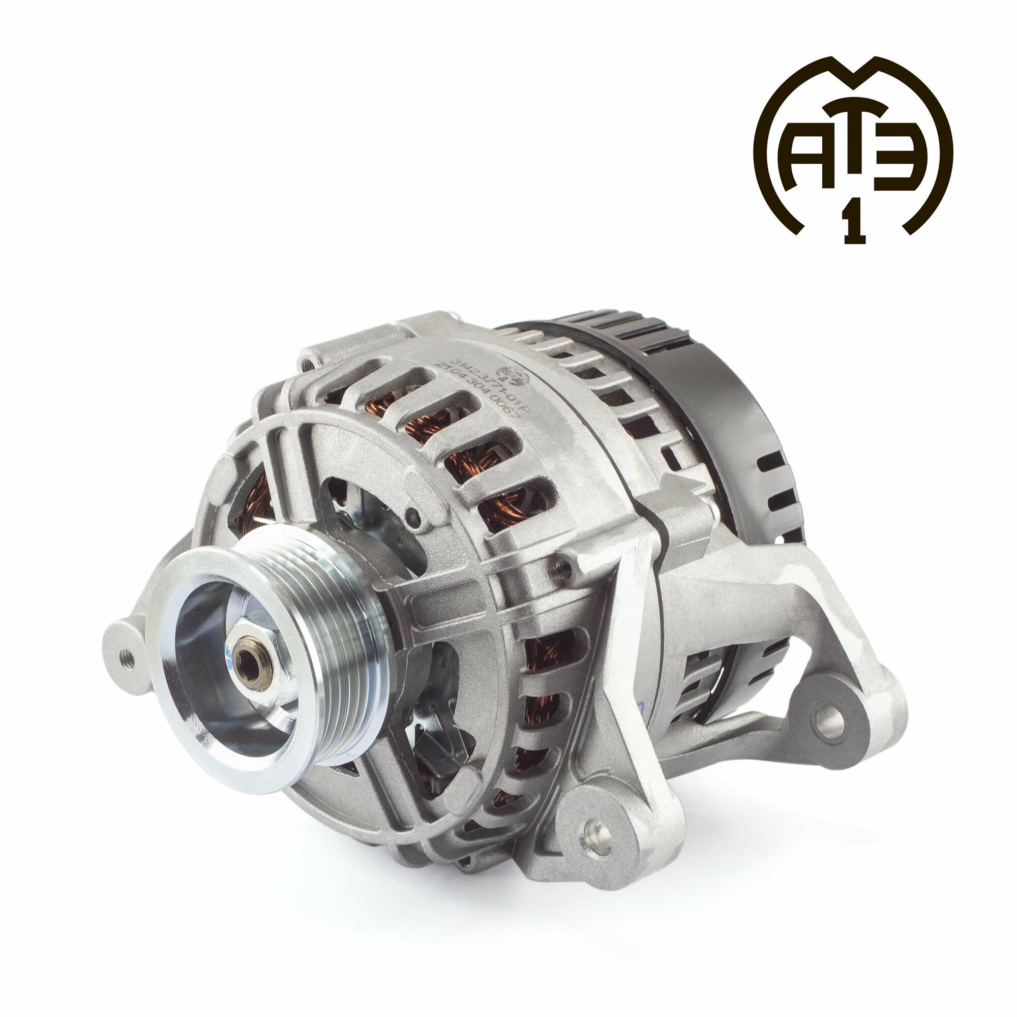 Генератор КАМАЗ дв.740.30, 740.31 (ЕВРО-2,3) (поликлиновый шкив) (компакт. крепление - резьба М8) (2