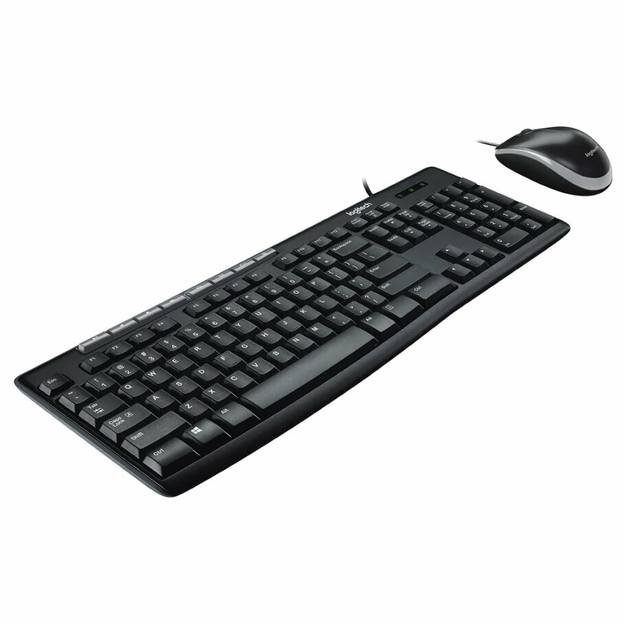 Клавиатура и мышь Logitech MK200, черный
