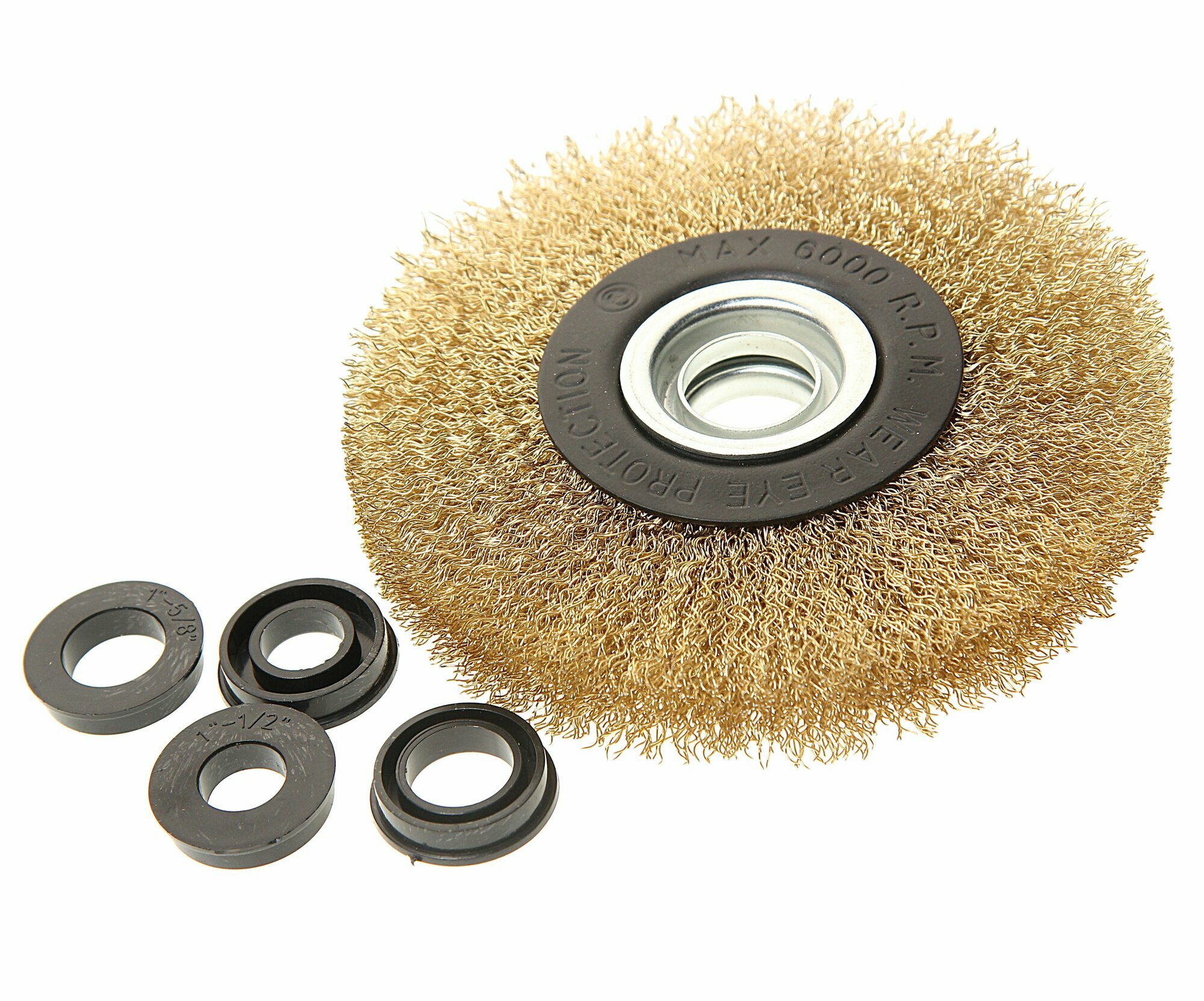 Кордщетка RF-BWT005 дисковая латунная 125мм ROCKFORCE