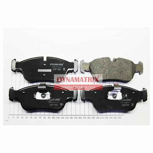 Комплект передних тормозных колодок Dynamatrix-Korea DBP1300 для BMW 3 серия E36, E46, Z3 E36, Z4 E85