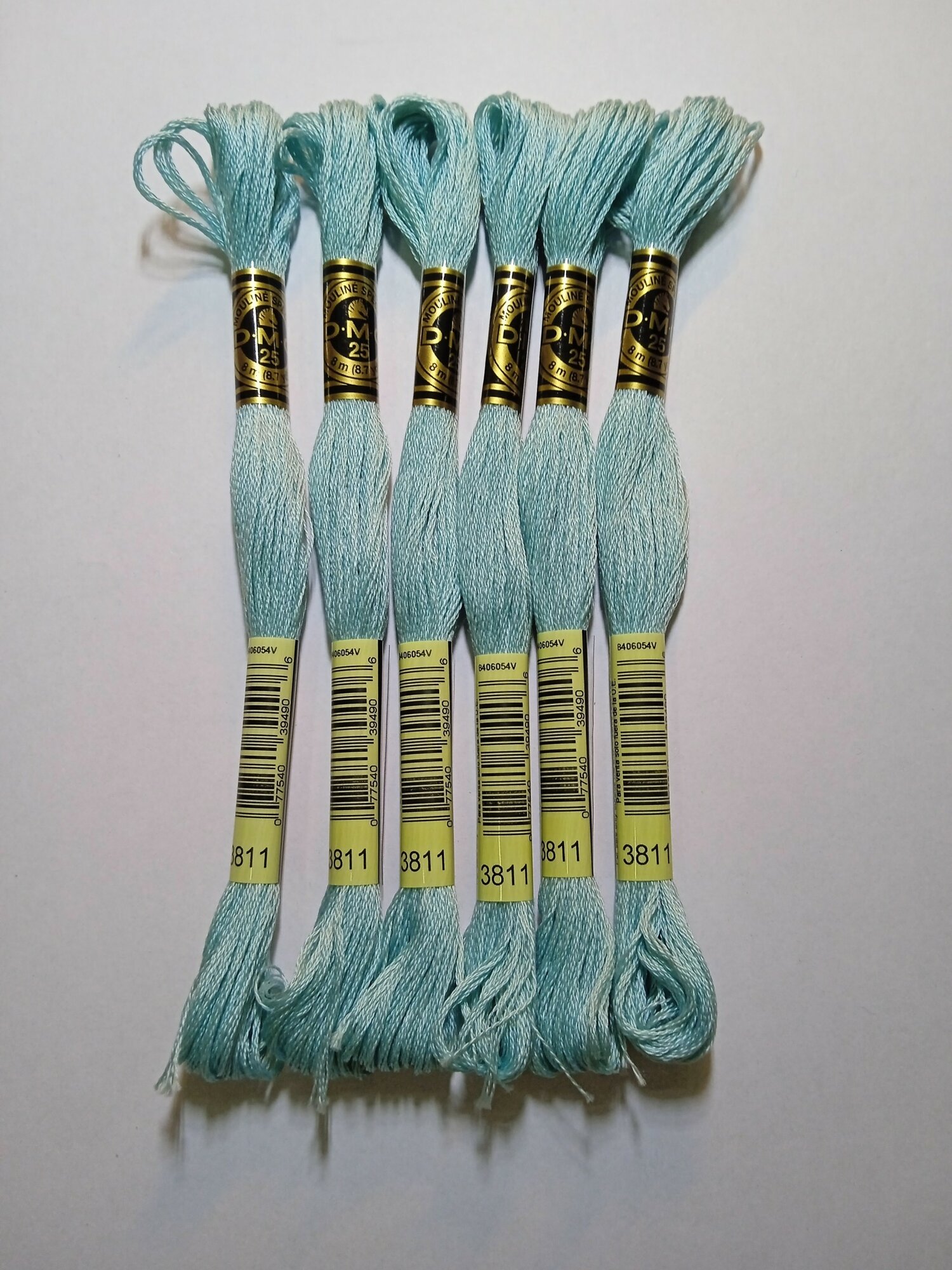Набор ниток мулине, 8 м, 6 шт DMC-3811_6