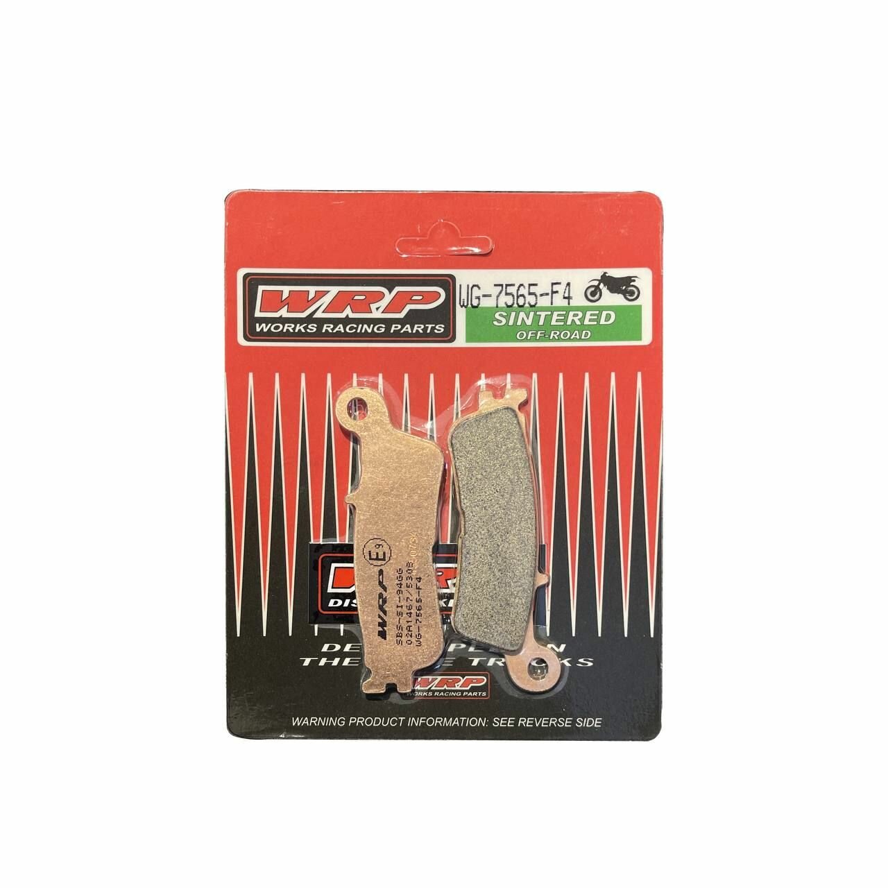 Колодки передние WRP Yamaha YZ 125 2023 (WG-7565-F4)