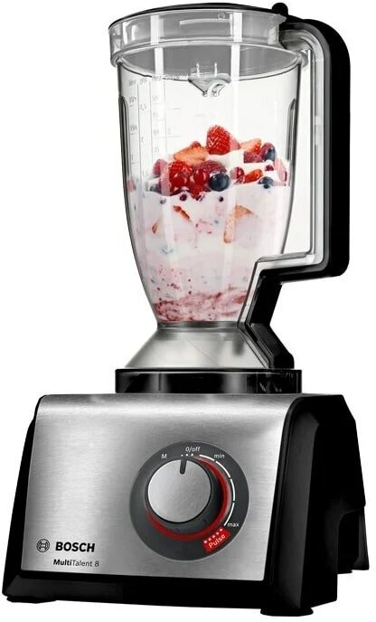 Кухонный комбайн BOSCH MultiTalent 8, MC812M865 EU, 1250 Вт, черный/серебристый