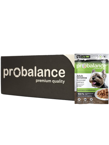 Корм влажный ProBalance Adult Sensitive для собак склонных к аллергии и c чувствительным ...