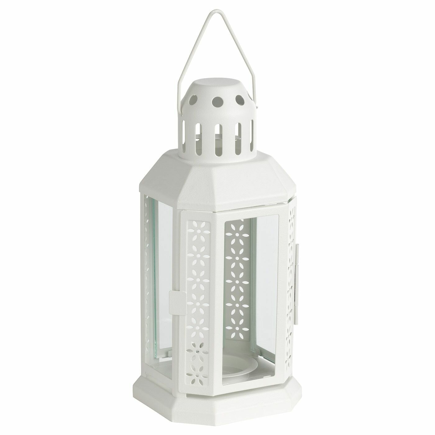 ENRUM Фонарь для греющей свечи икеа, белый/для дома и улицы 22 см (90526357)