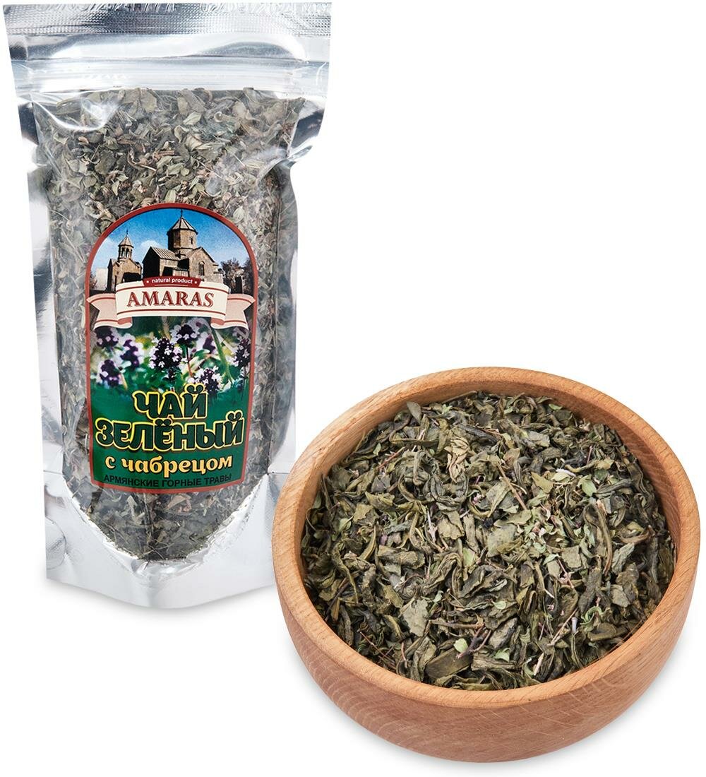 Чай Зеленый с Чабрецом 60гр (амарас) A2189495 амарас, Армения