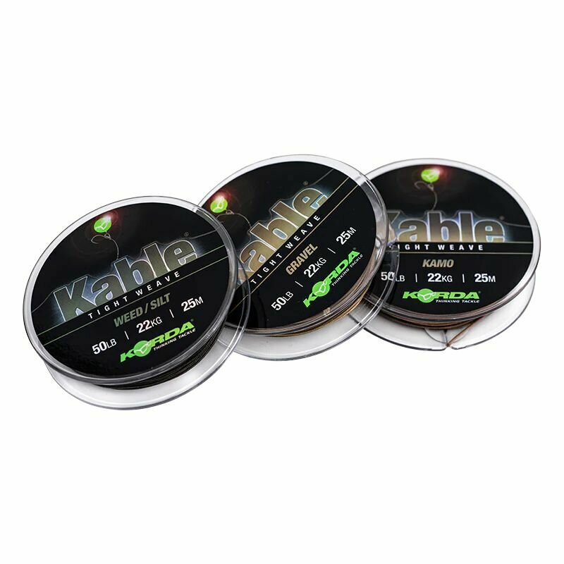 KORDA Лидкор Kable Tight Weave 25м Kamo